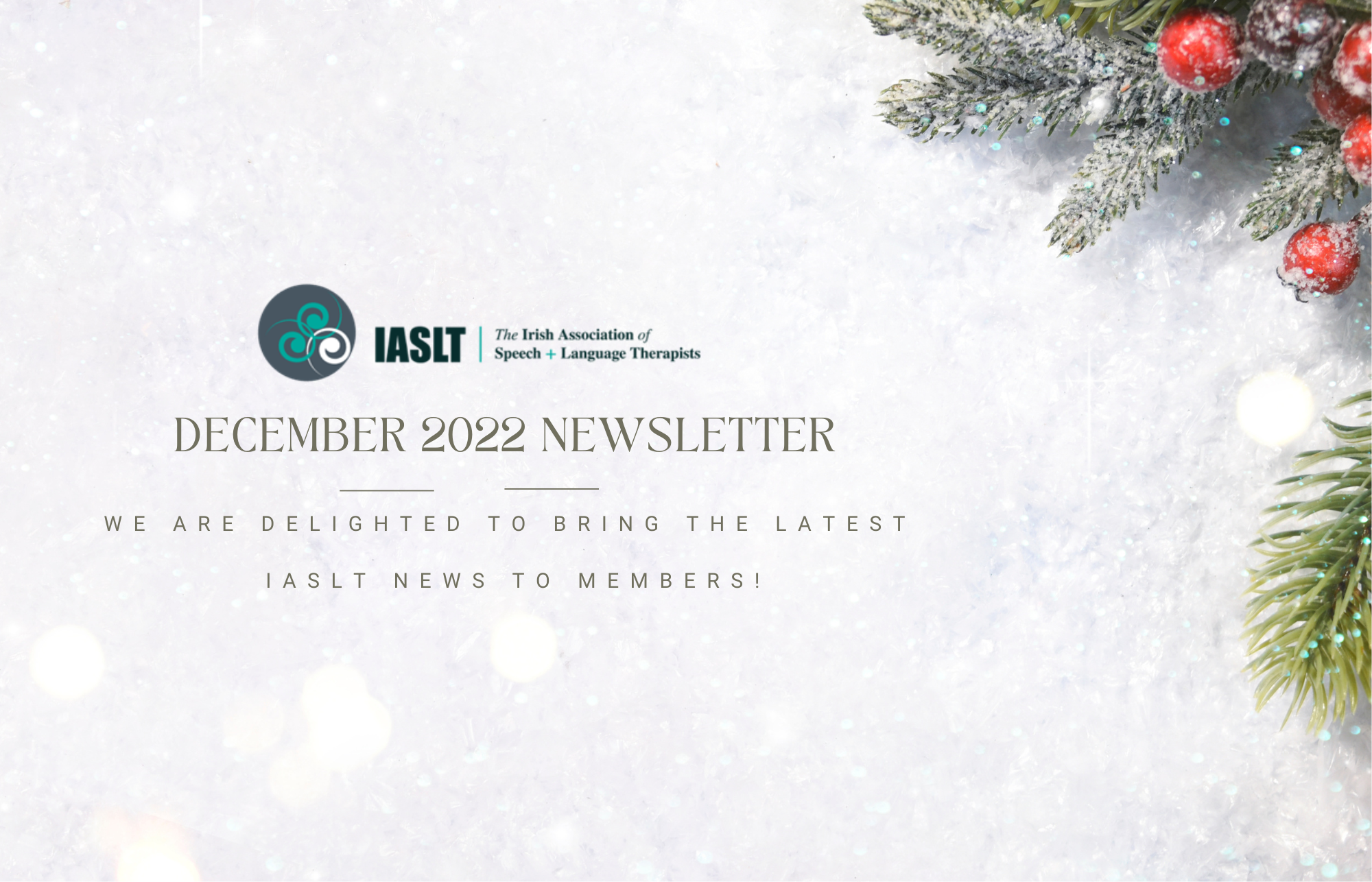 What's New ? | IASLT News - Irish Association of Speech & Language ...